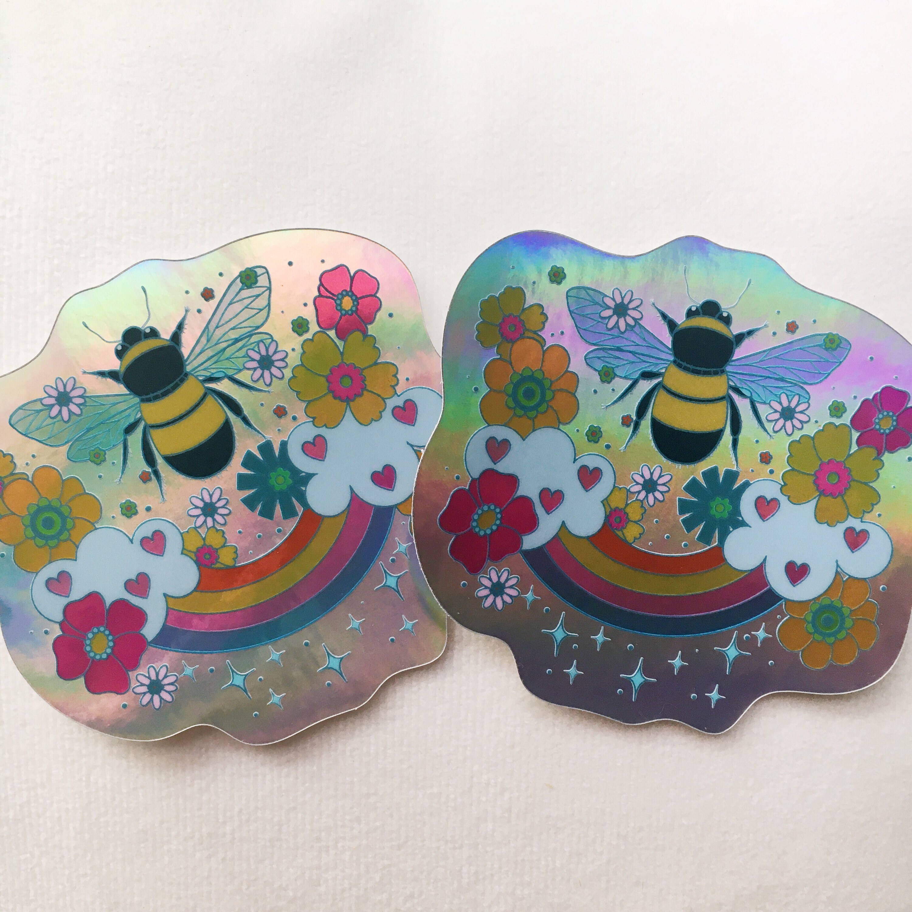 Bee Magic Holographic Sticker...sticker... Vinyl... | Etsy