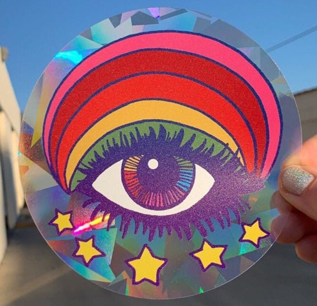 Rainbow Eye Window Cling..suncatcher..sun Catcher..window Decal ...