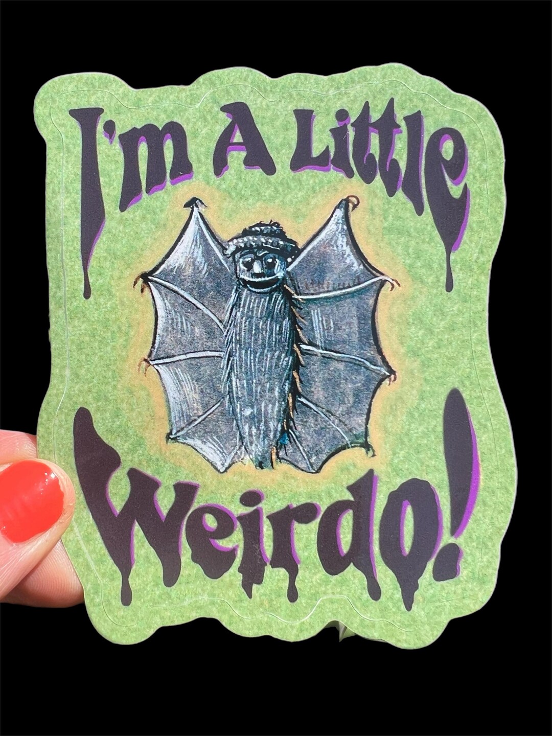 I'm A Weirdo Medieval Bat...medieval Cursed Art..medieval Animal ...