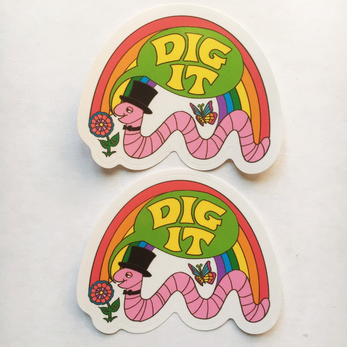 Dig It... Sticker... Worm... Garden... Gardener...laptop... Water ...