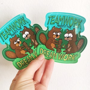 Teamwork Makes the Dream Work...sticker... Vinyl... Laptop... Stickers ...