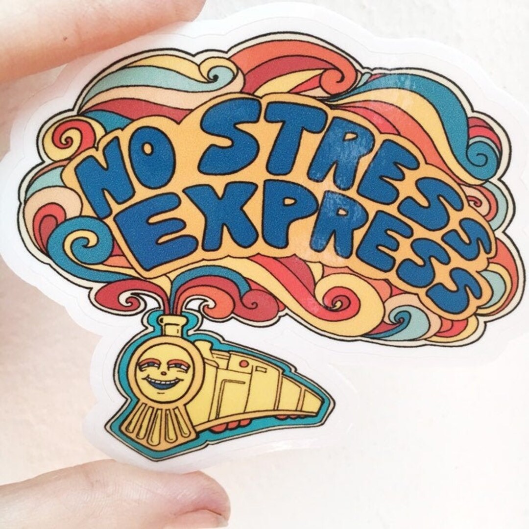 No Stress Express Sticker...sticker...vinyl... Laptop... - Etsy