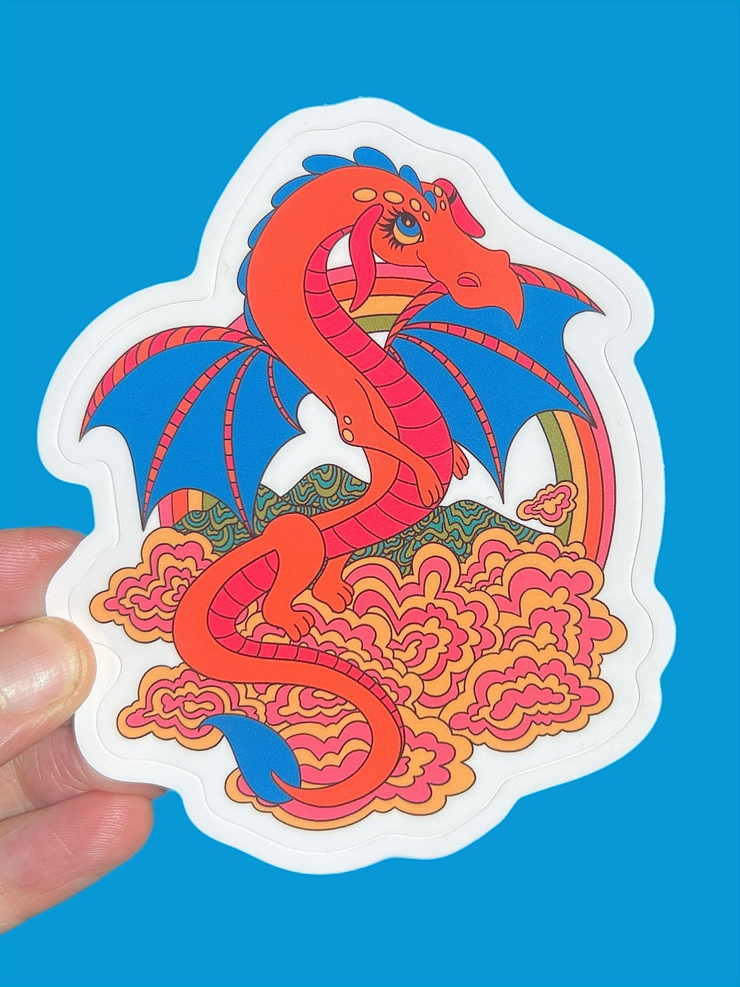 Cute Dragon Sticker...year of the Dragon... Chinese New Year...sticker ...