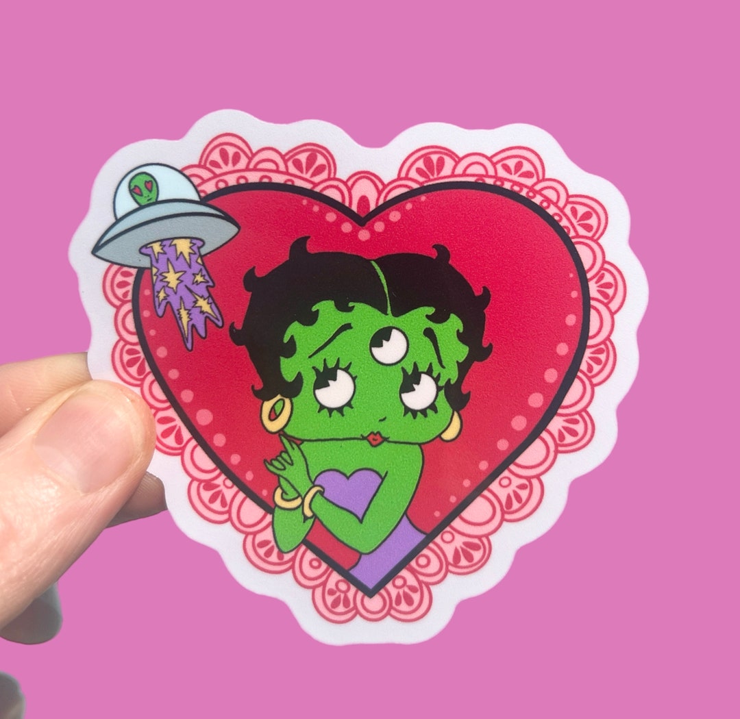 Valentine Bettie Bloop..alien Love Betty...valentines Day... Space ...