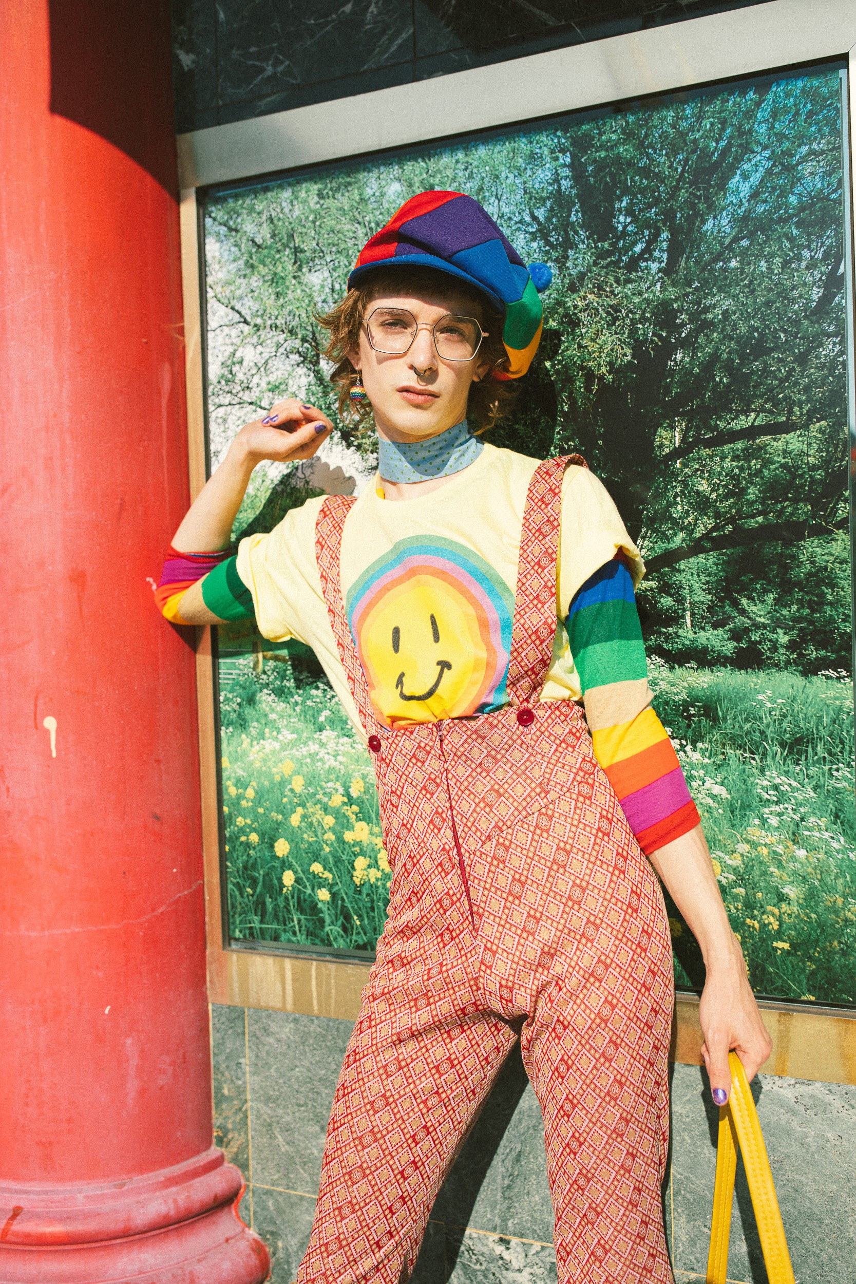 Smiley Face... T-shirt...happy Face... Rainbow... 90s... - Etsy