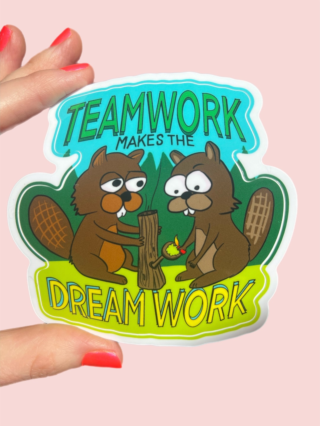 Teamwork Makes the Dream Work...sticker... Vinyl... Laptop... Stickers ...