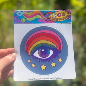 Psychedelic Eye...sticker... Vinyl...laptop... Stickers...water Bottle ...