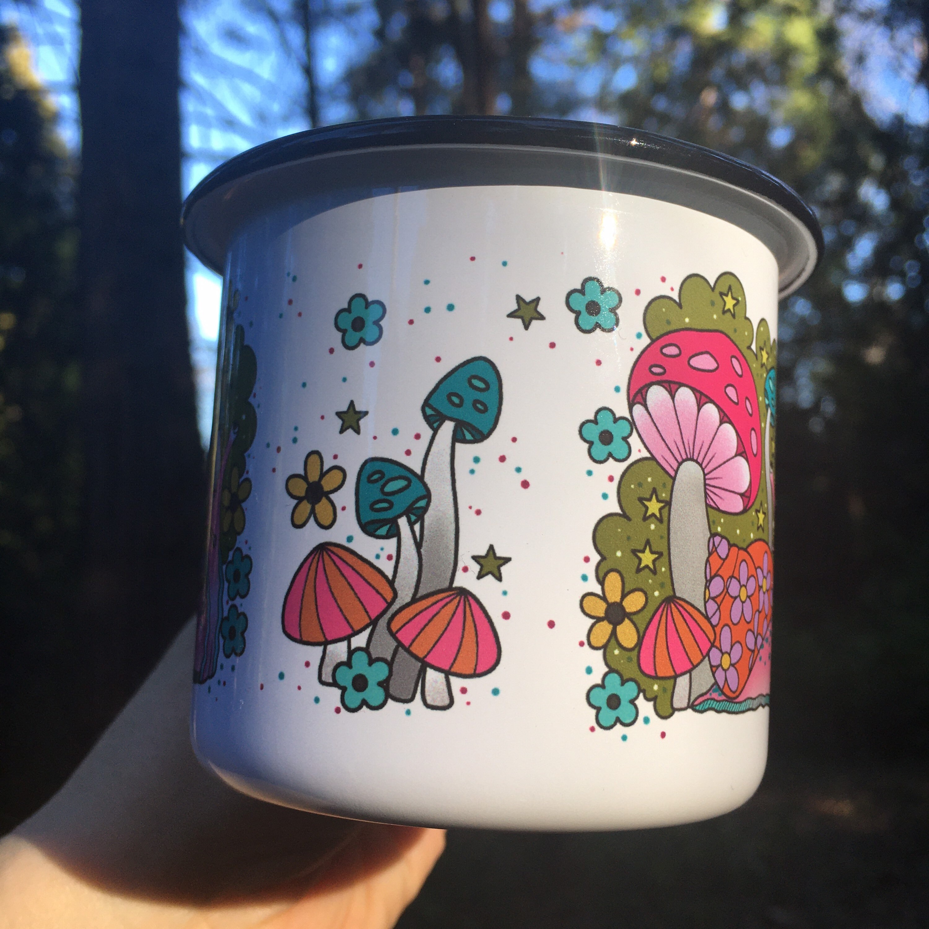 Snail Friend ENAMEL CAMP Mug...small Mug...eco-friendly - Etsy