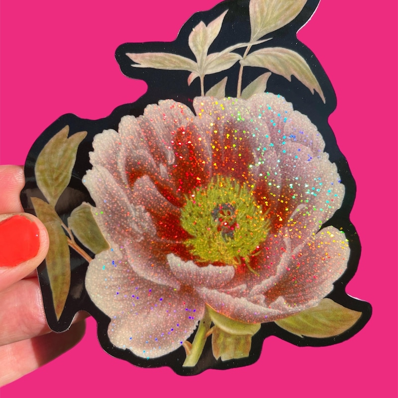 Peonies Stickers - Etsy