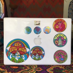 Let's Get High Sticker... Hot Air Balloons...sticker... - Etsy