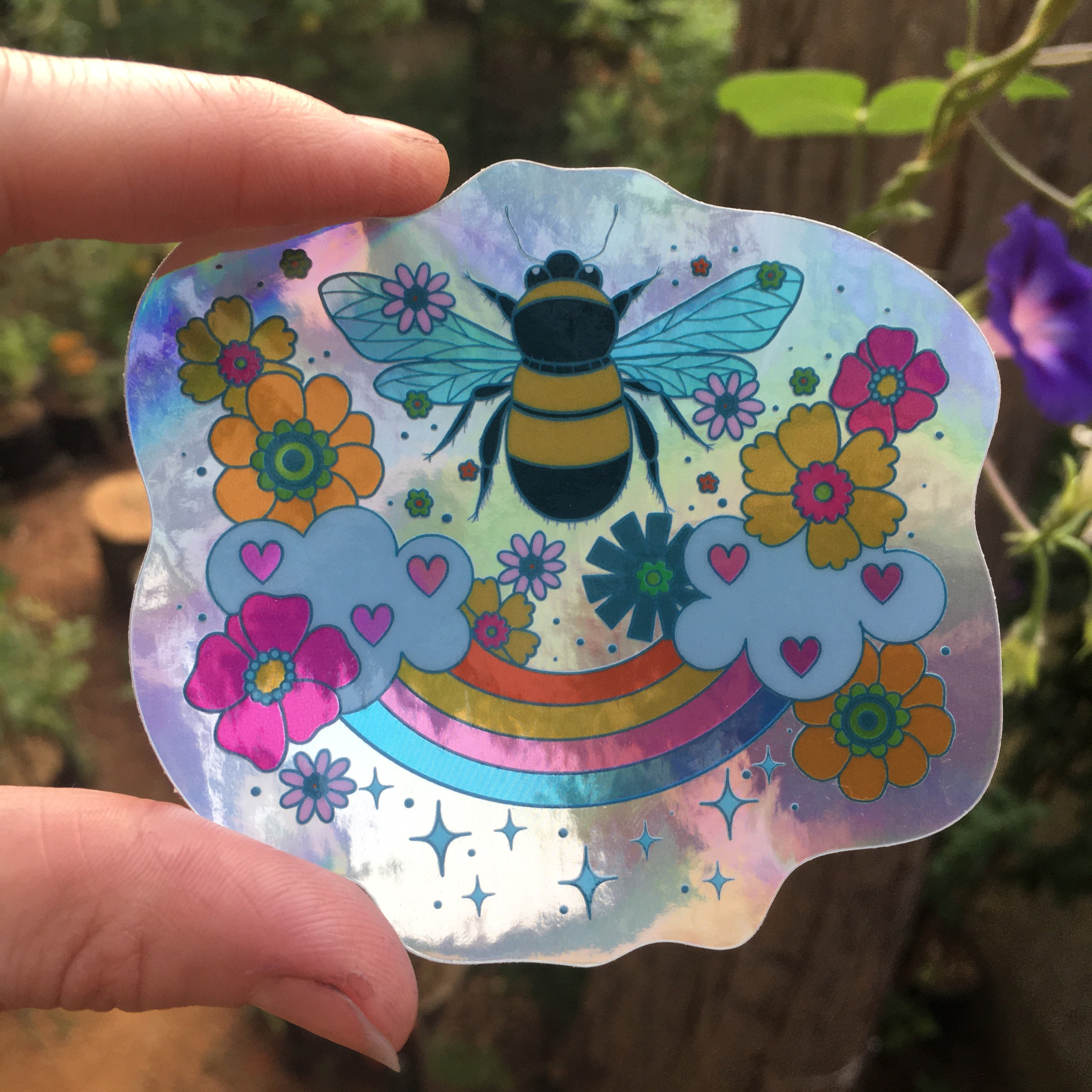 Bee Magic Holographic Sticker...sticker... Vinyl... - Etsy