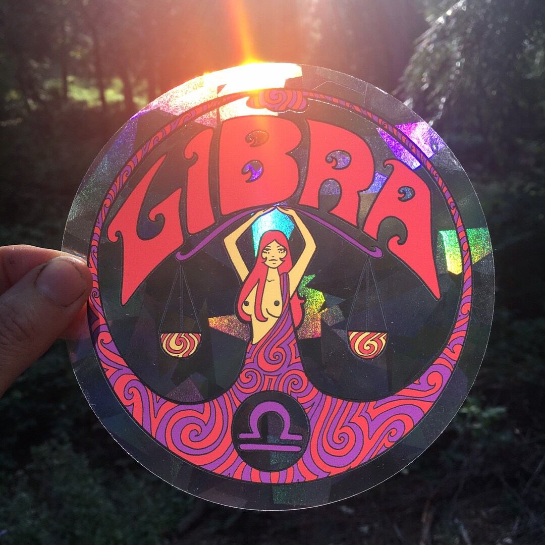 Libra..zodiac..window Decal..sun Catcher..peel off and Restick..prism ...