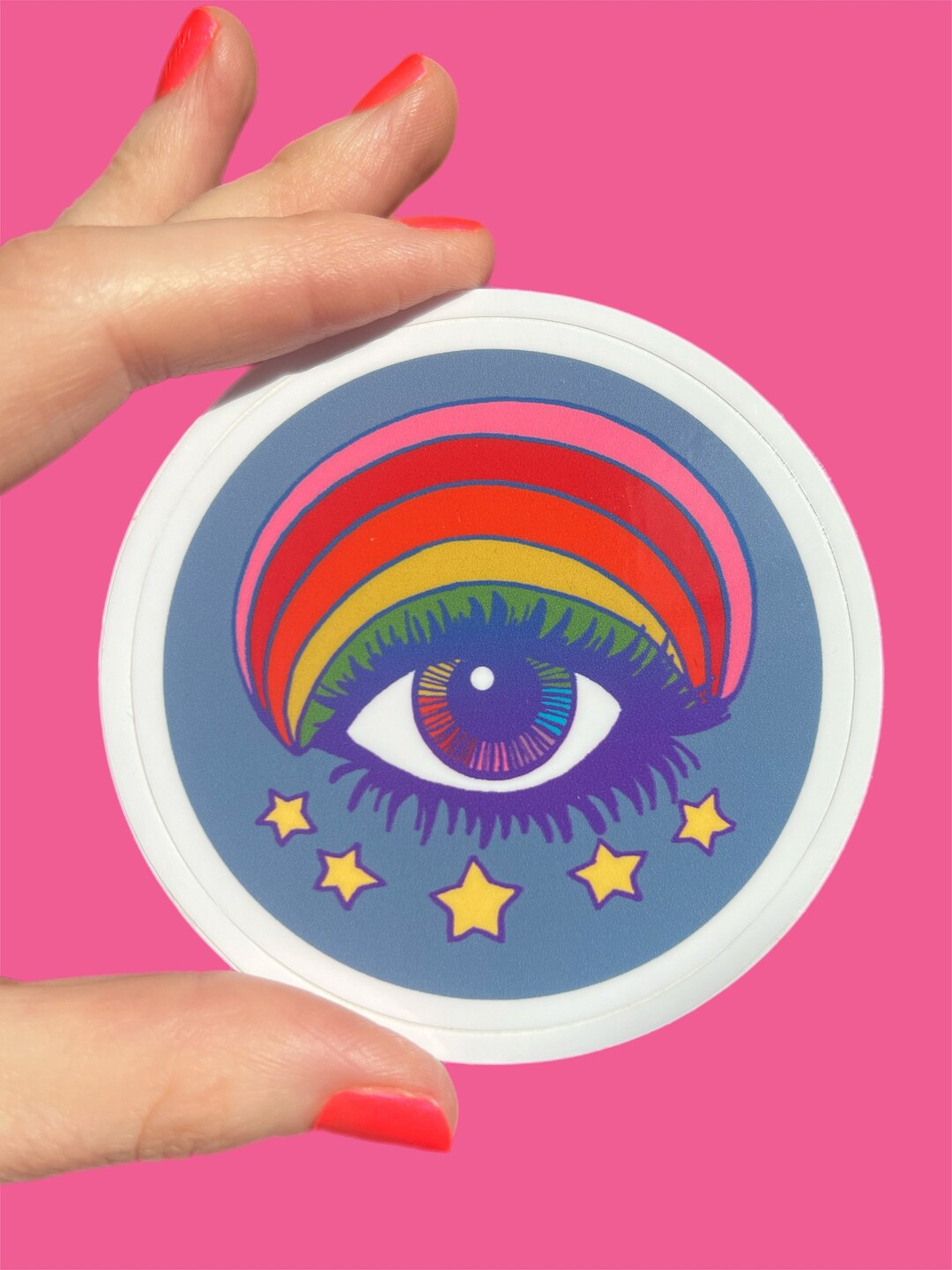 Psychedelic Eye...sticker... Vinyl...laptop... Stickers...water Bottle ...