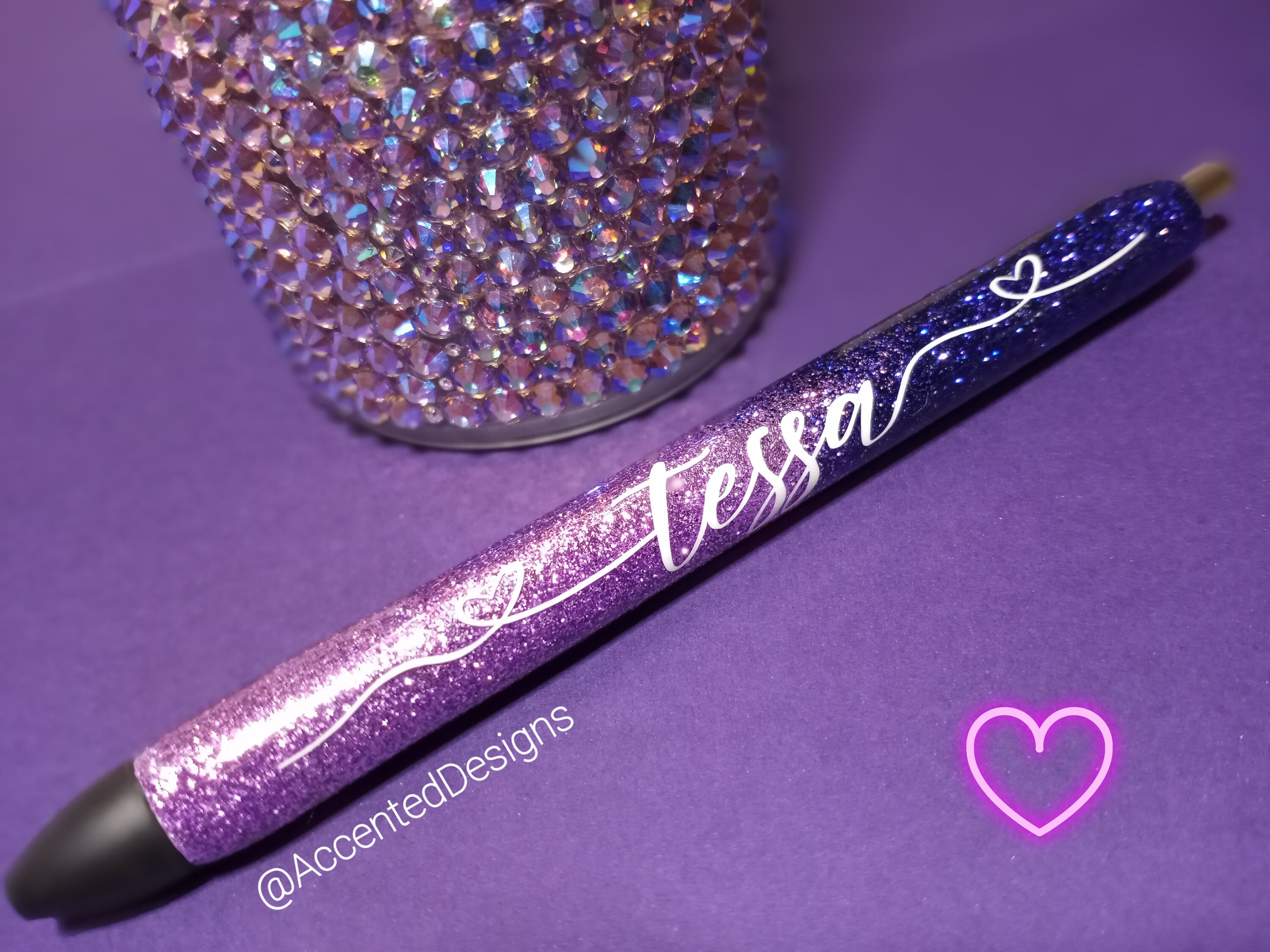 Glitter Pens Epoxy Pens Customized Pens | Etsy