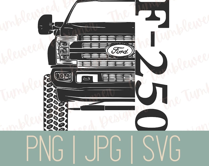 F250 Truck Graphic Customized F250 Truck Decal F250 Unique Truck ...