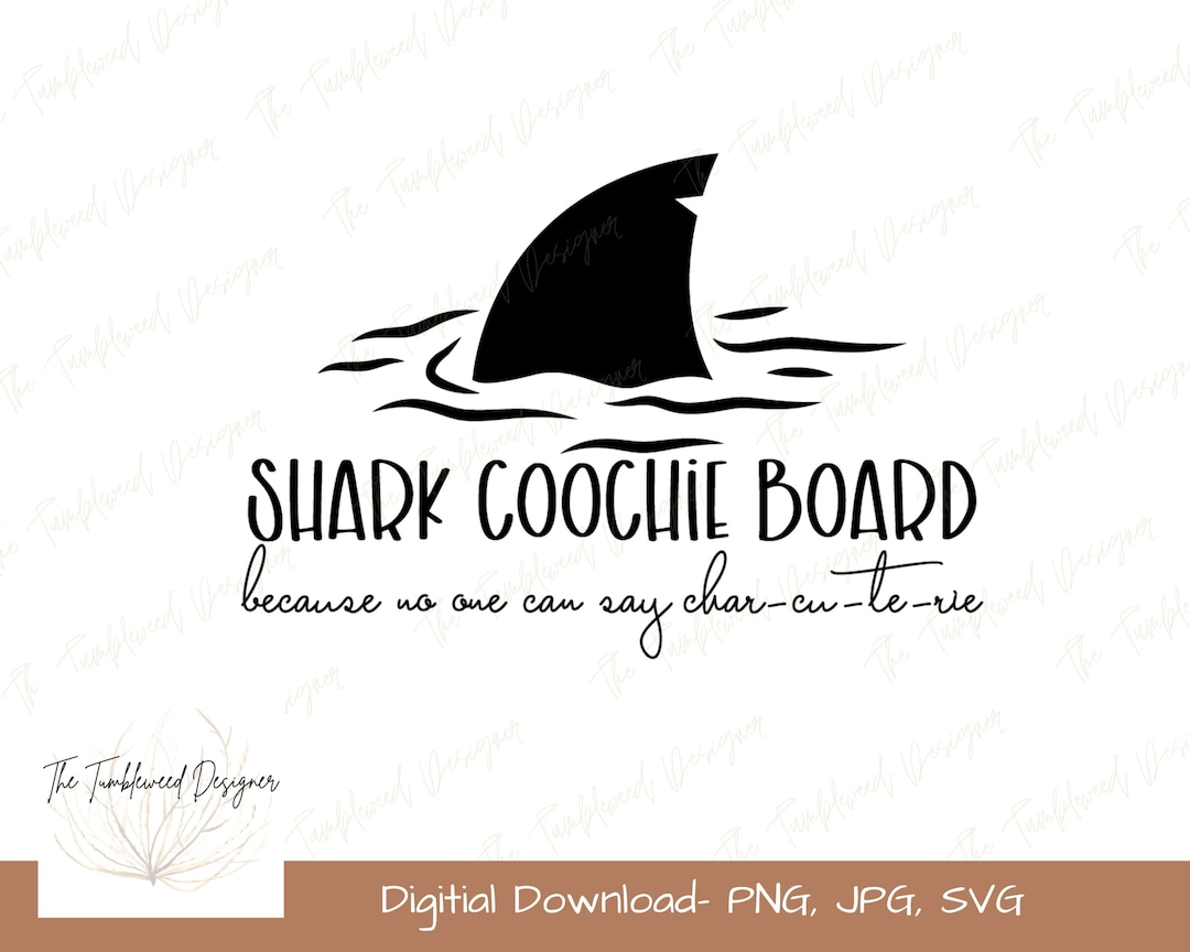 Shark Fin Cutting Board Design: Nautical Kitchen Decor (digital ...
