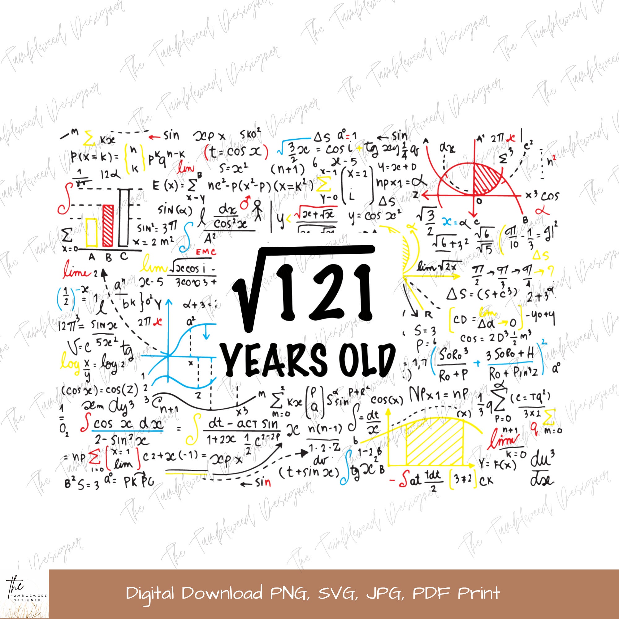 11 Years Old Square Root Math Birthday Math Genius 11 Year - Etsy