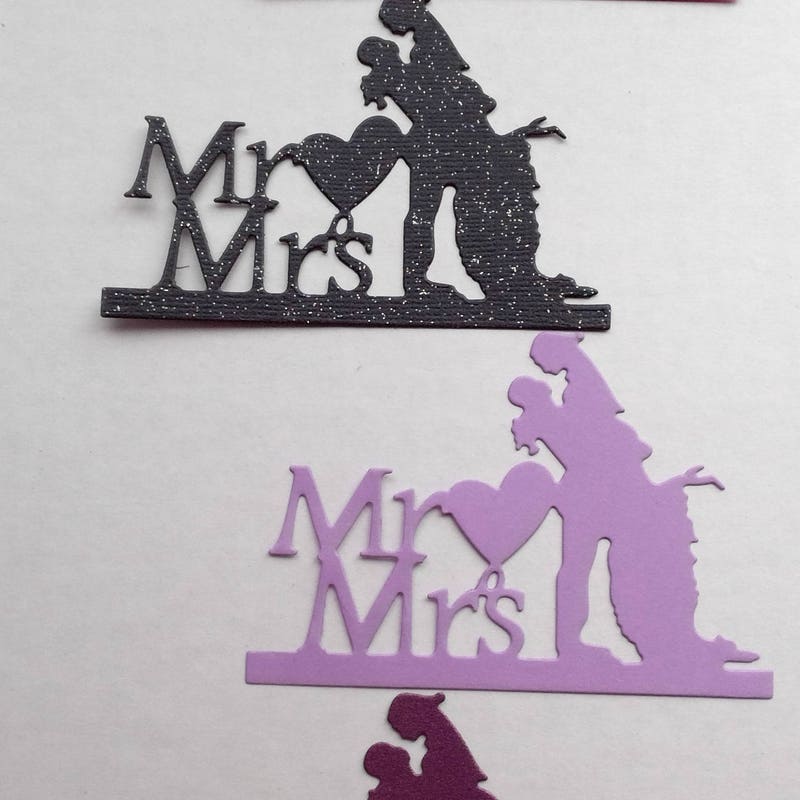 Mr and Mrs Die Cut - Etsy