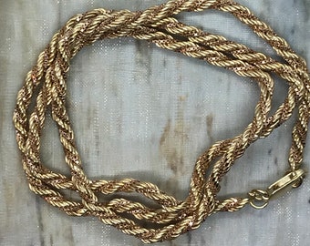 Two tone rope chain | Etsy