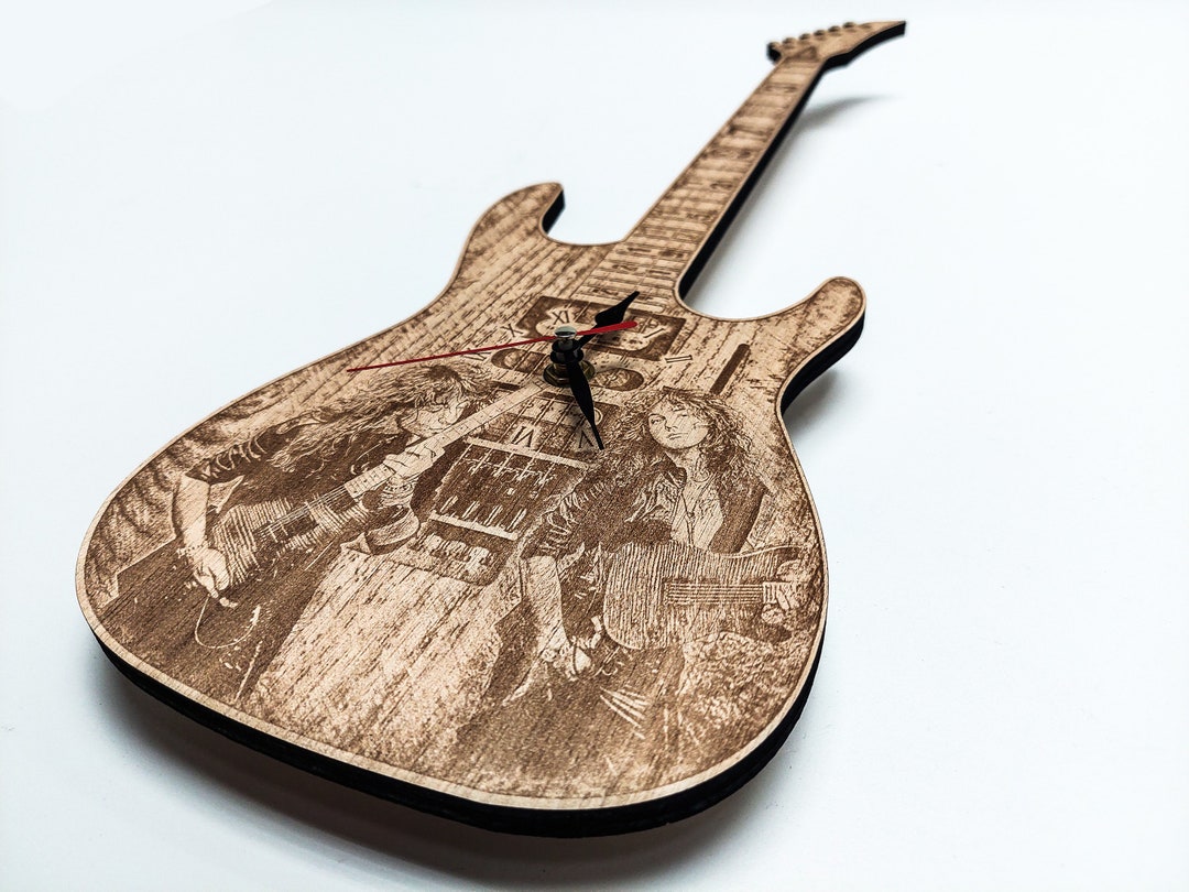 Jason Becker Inspired Wooden Guitar Wall Clock - Etsy