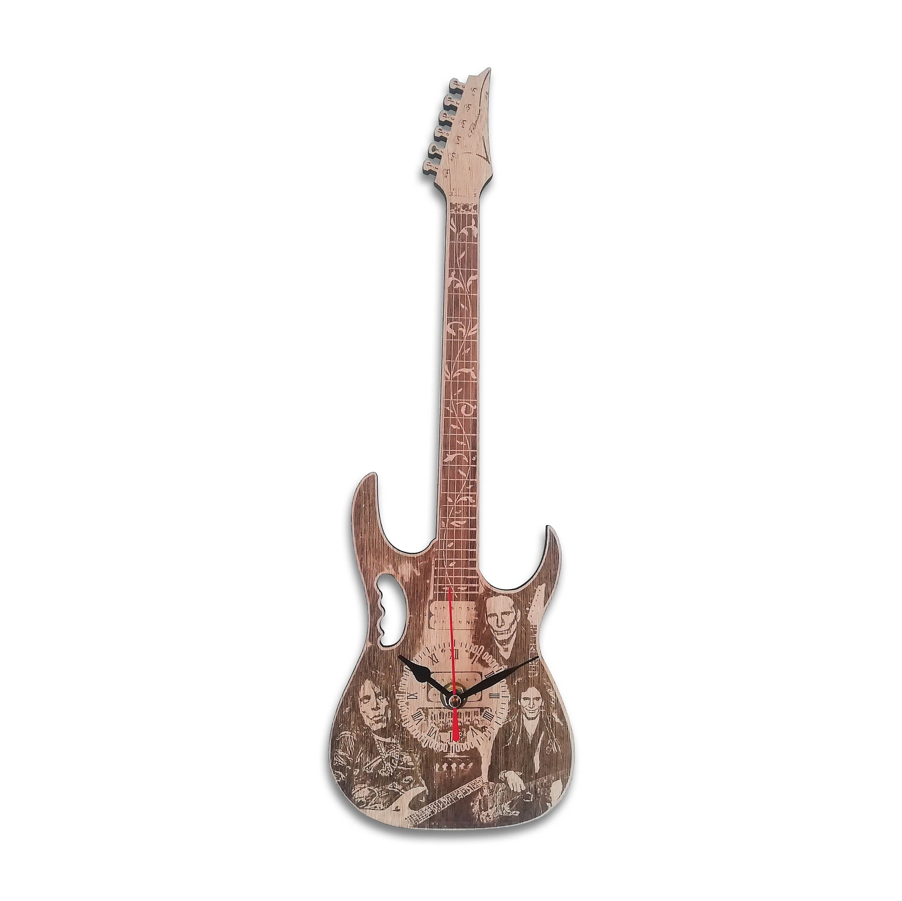 Steve Vai Inspired Wooden Guitar Wall Clock | Etsy