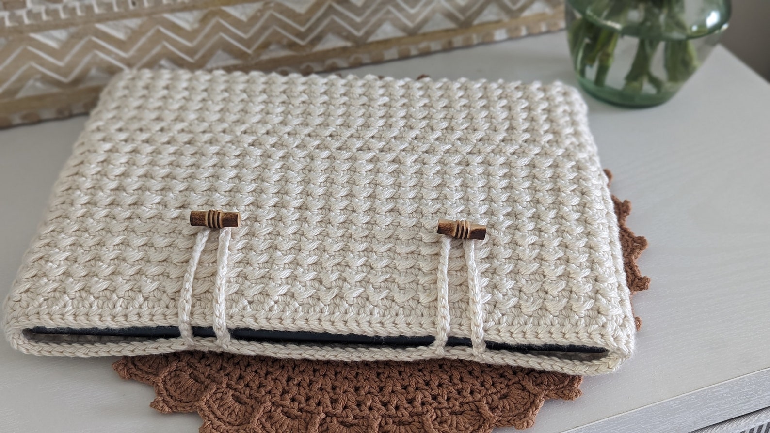 Easy Crochet Laptop Case, Beginner Friendly Laptop Sleeve Case Crochet ...