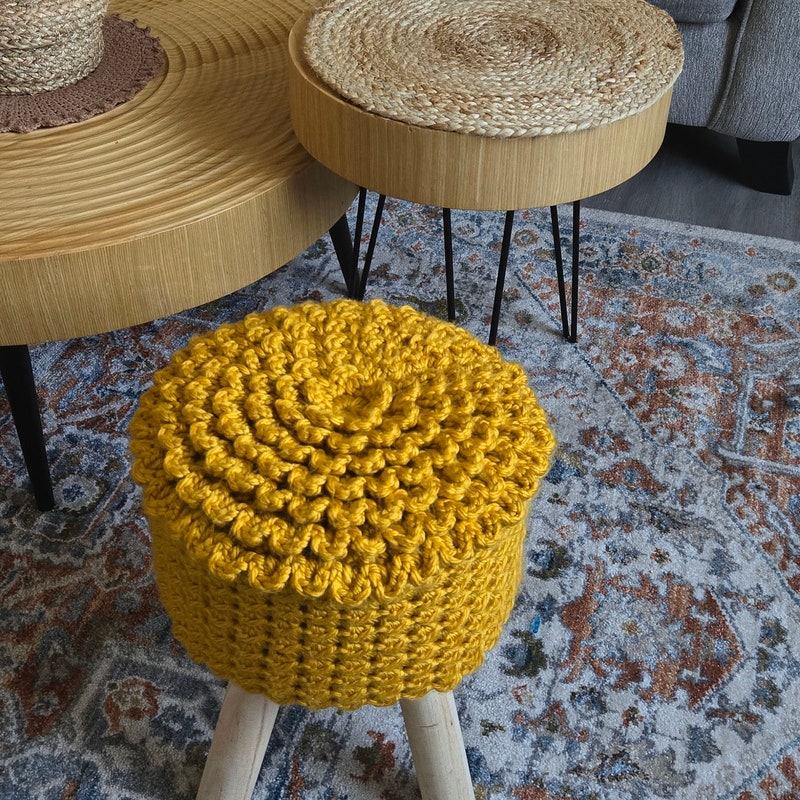 Crochet Ottoman Pattern - Etsy