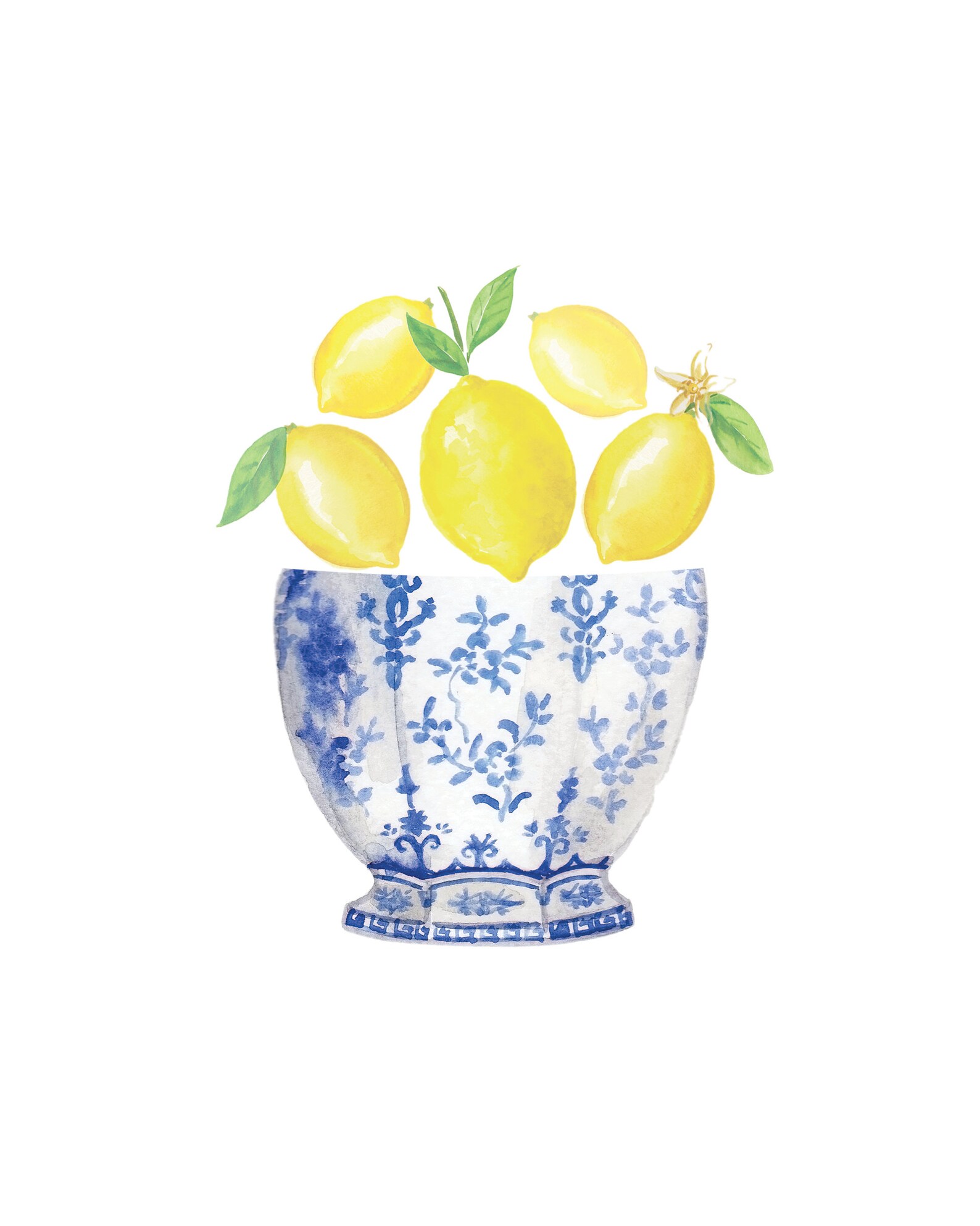Lemons in China Vases Printable Art Set of 3 Prints Instant - Etsy