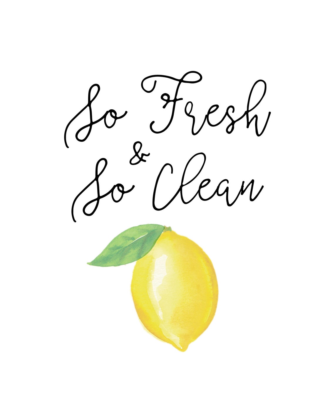 So Fresh and so Clean Printable Art Print Instant Digital - Etsy