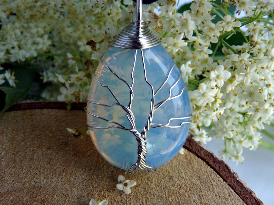 Opaline Tree of Life Pendant - Etsy