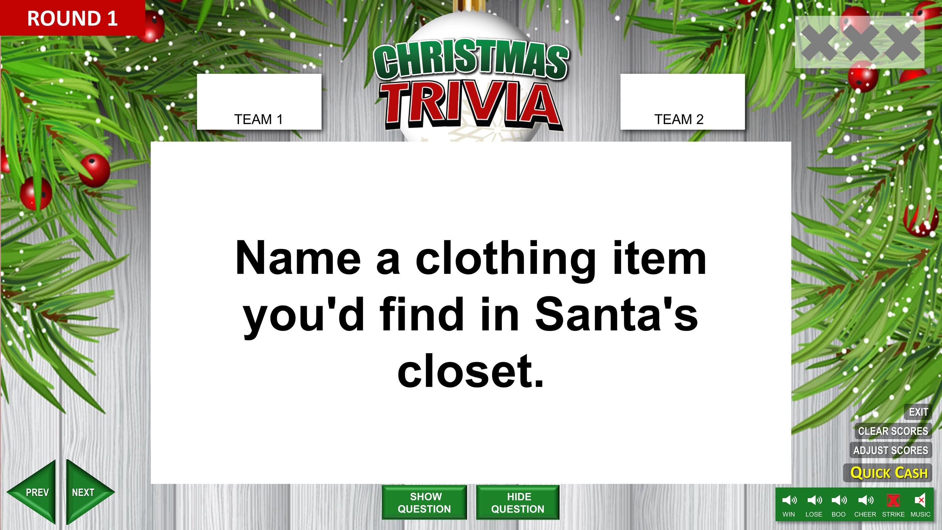 Christmas Trivia With Scoreboard / PC, Mac, Ipad, and iPhone ...