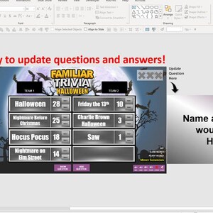 Halloween Familiar Trivia With Working Scoreboard / Digital Game ...