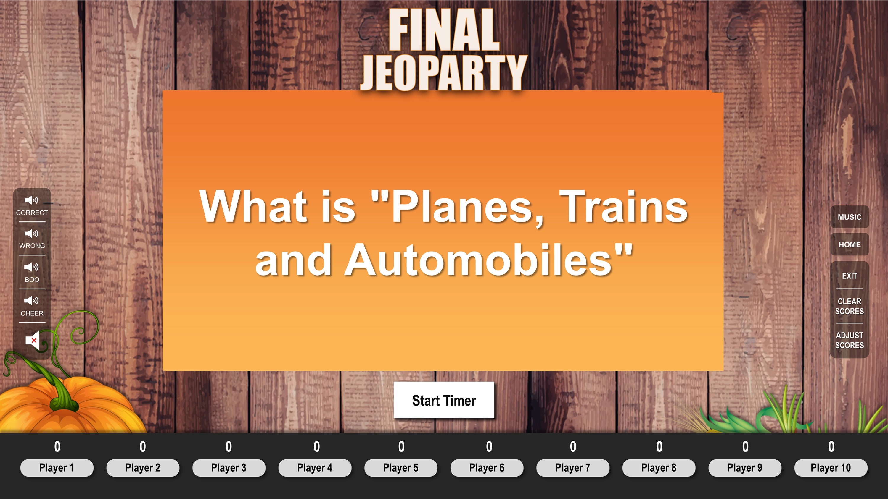 Thanksgiving Trivia & Jeoparty Powerpoint Party Game Templates | Etsy