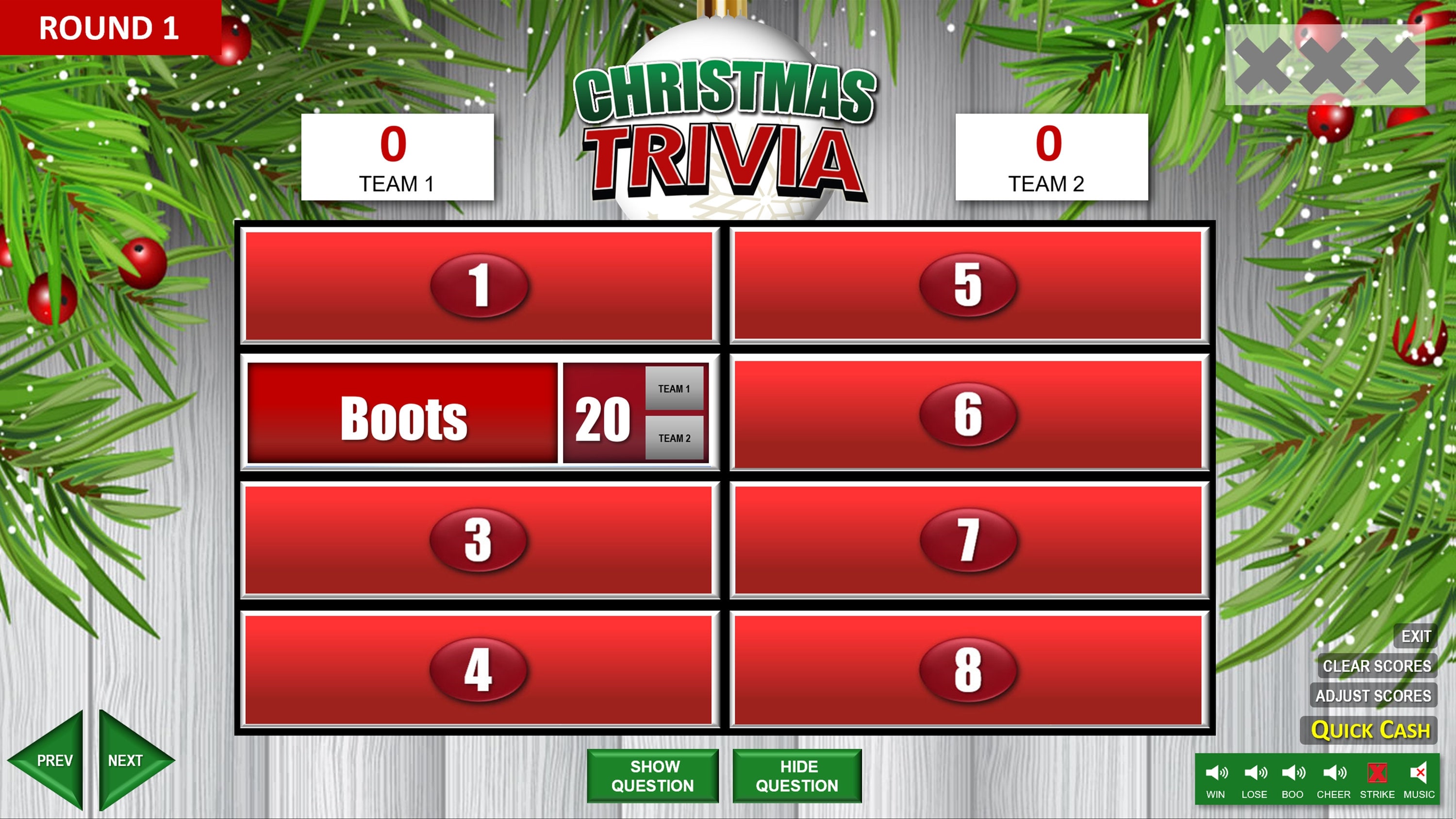 Christmas Trivia With Scoreboard / PC, Mac, Ipad, and iPhone ...