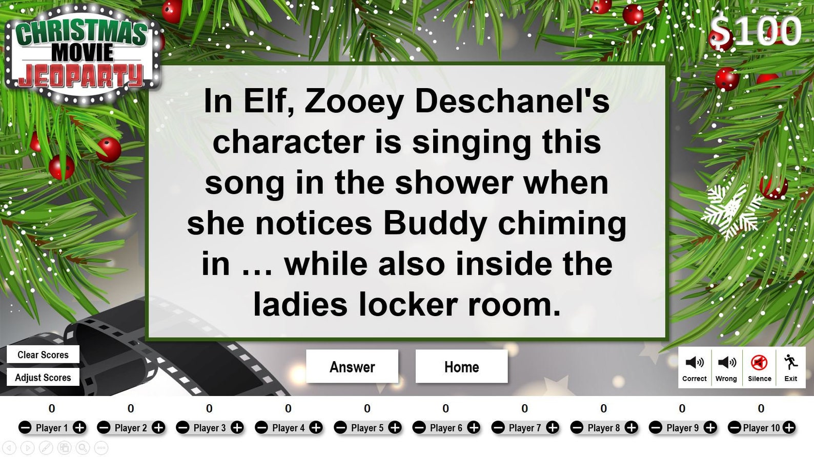 Christmas Movie Jeoparty Powerpoint Game W/ Scoreboard / PC, Mac, iPad ...