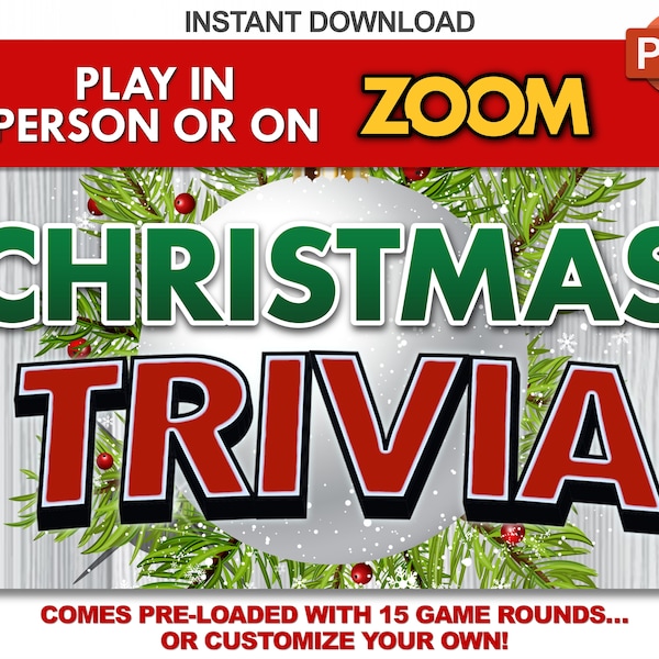 Christmas Trivia - Etsy