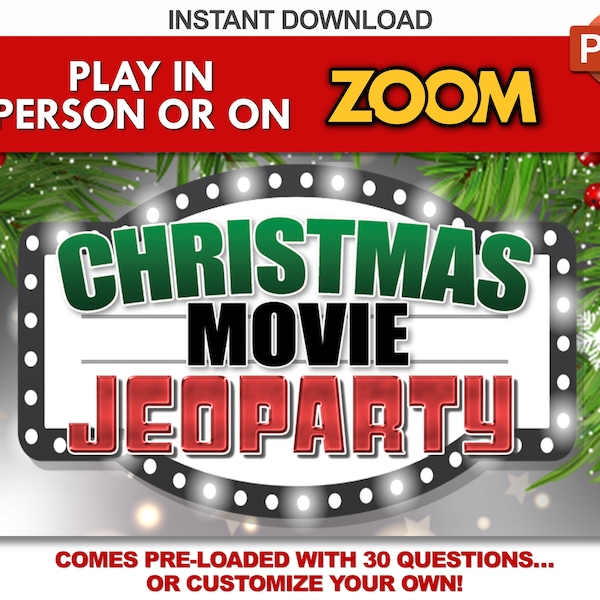 Christmas Movie Jeopardy - Etsy
