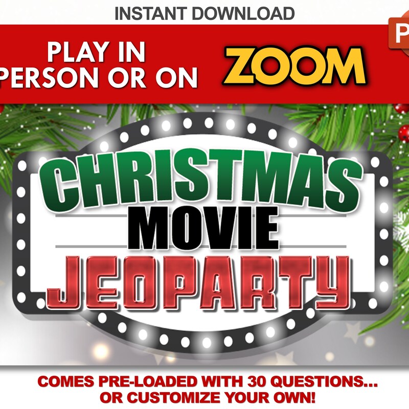 Christmas Movie Jeopardy - Etsy