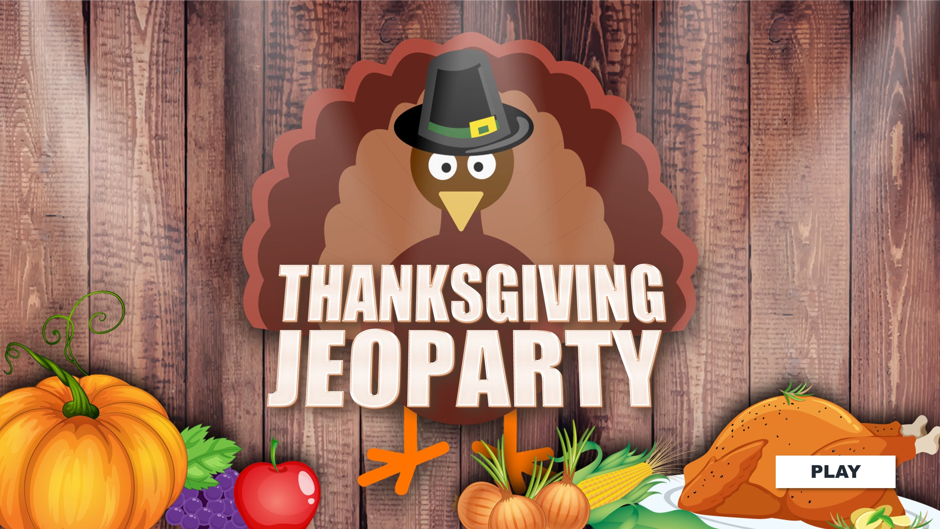 Thanksgiving Jeoparty W/ Working Scoreboard / Interactive / Digital ...