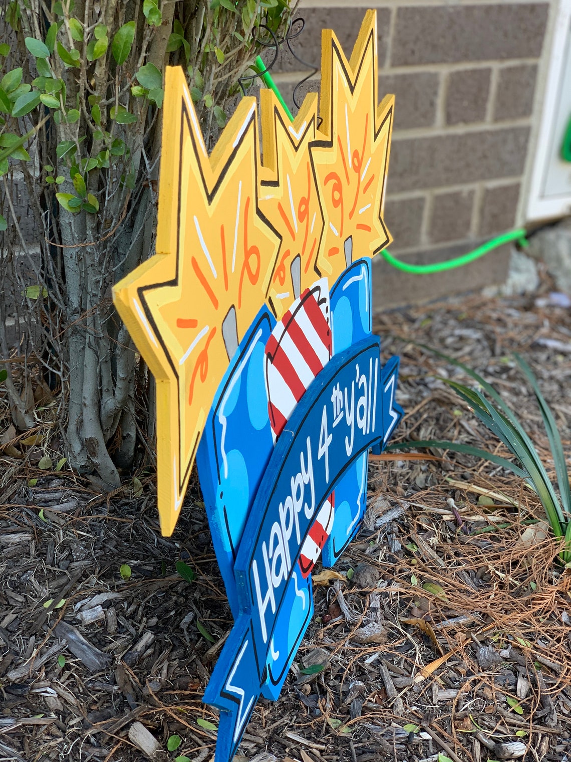 3D Firecracker Door Hanger 4th of July Door Sign Holiday | Etsy