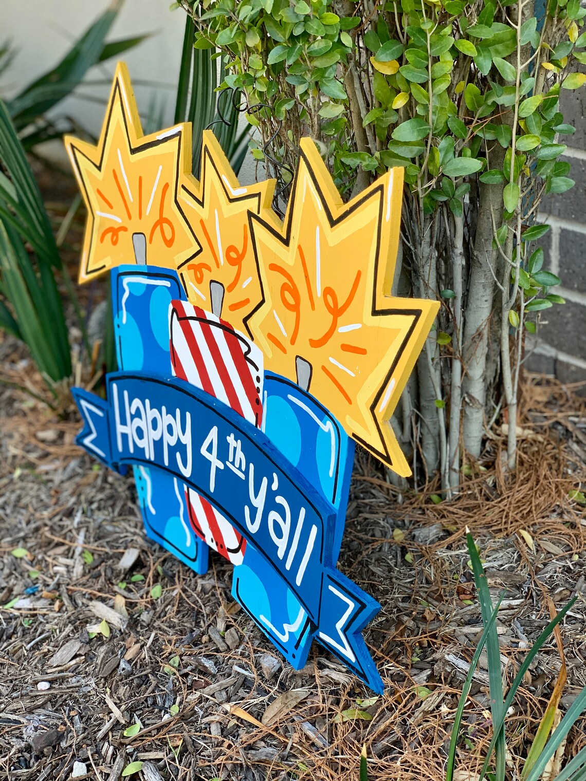 3D Firecracker Door Hanger 4th of July Door Sign Holiday | Etsy