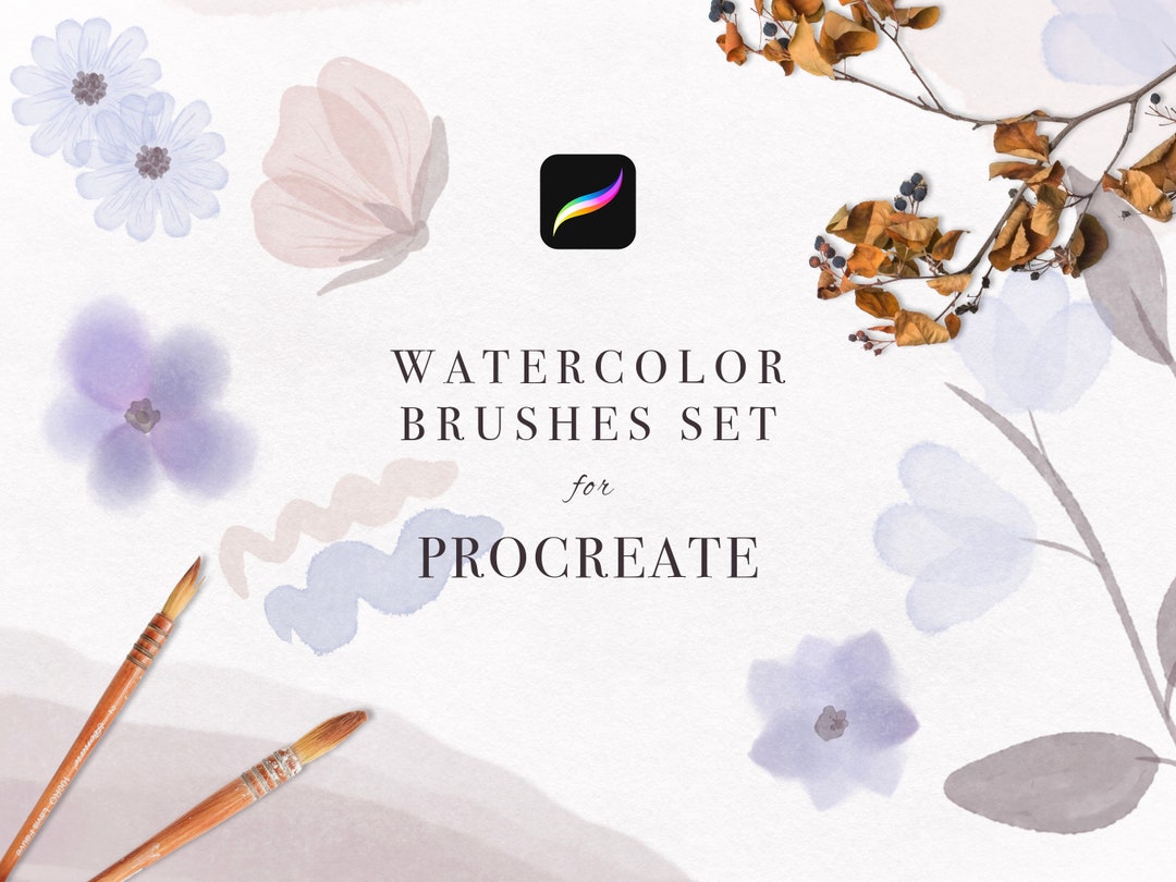 Watercolor Procreate Brushes Painting Set for Procreate iPad Brushes ...