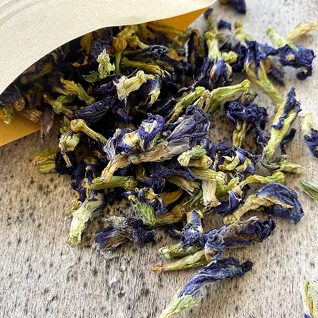 Blue Butterfly Pea Flower Organic Clitoria Ternatea Organic Fresh Dried ...