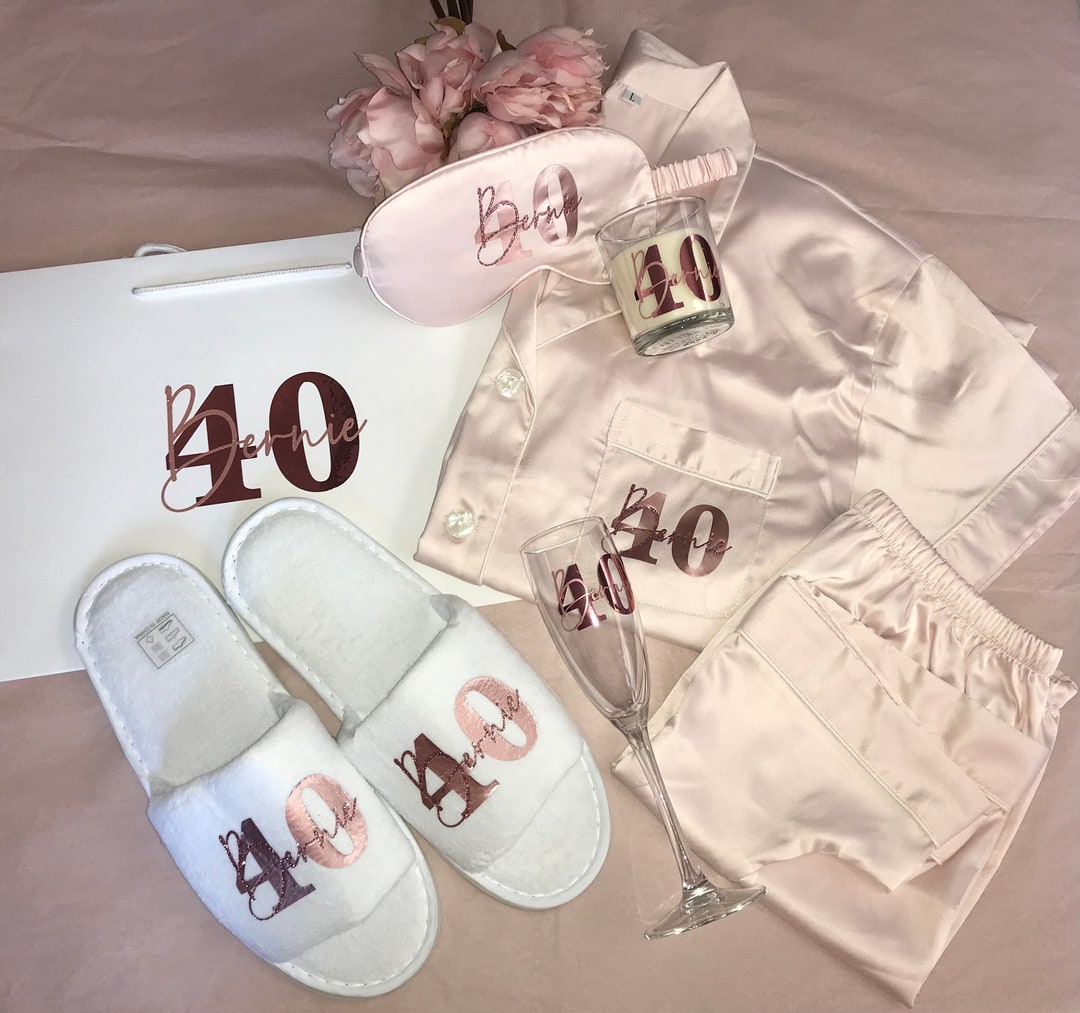 PERSONALISED Short Pyjama Set | Pj Gift Bag Set | Sleepover Sets ...