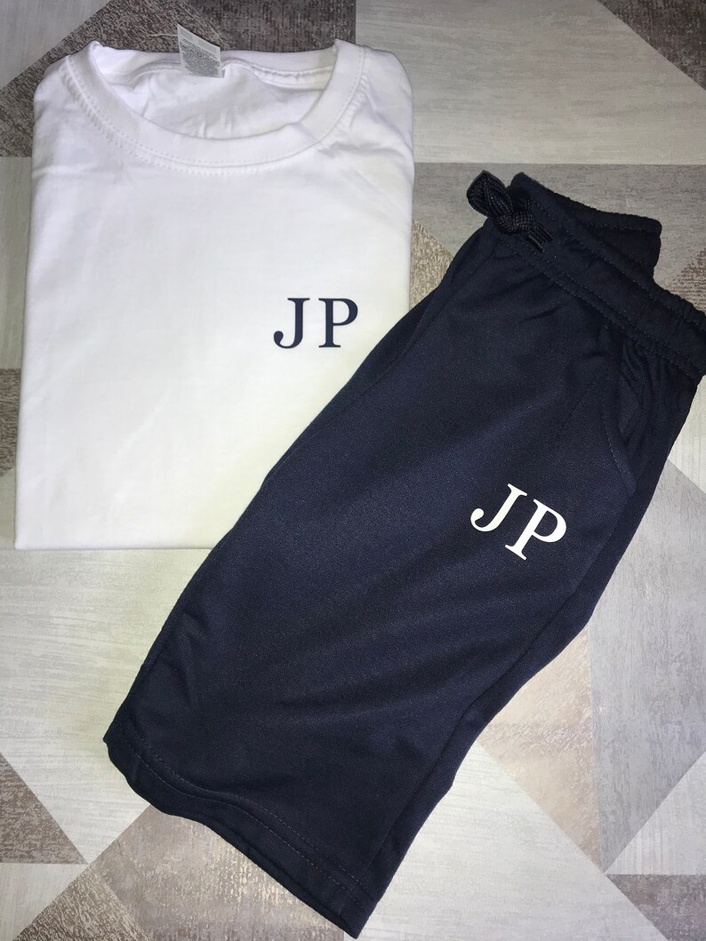 PERSONALISED Initial Monogrammed Plain T-shirts or T-shirt & - Etsy UK