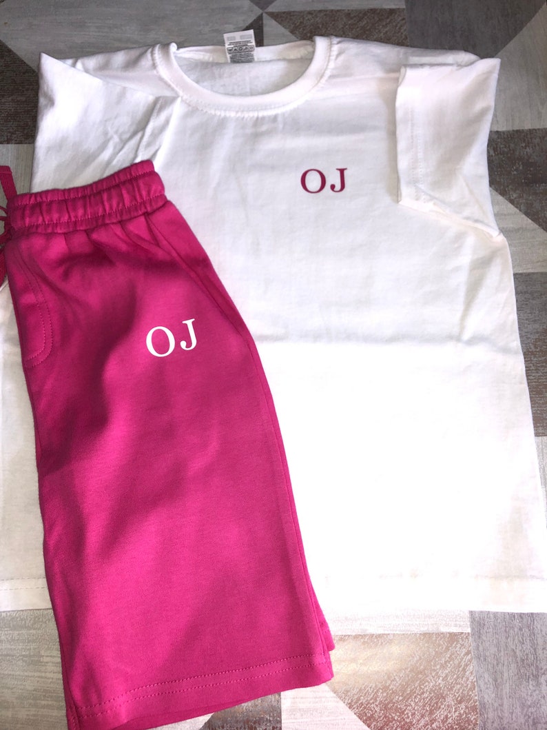 PERSONALISED Initial Monogrammed Plain T-shirts or T-shirt & - Etsy UK