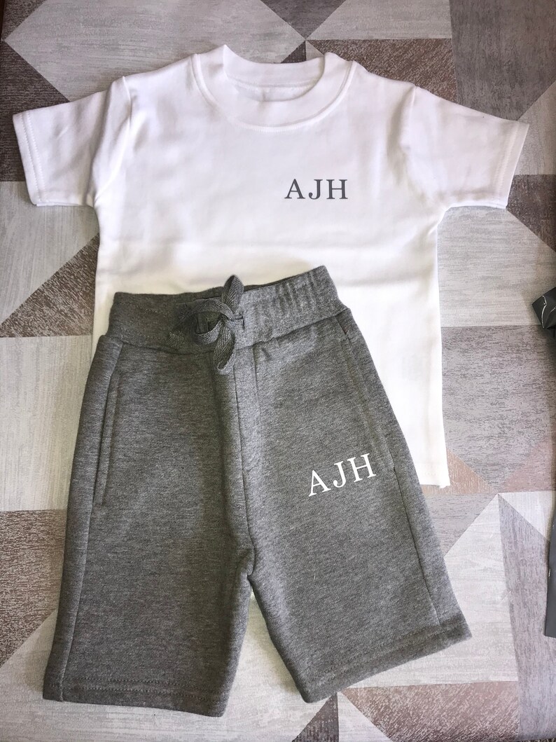 PERSONALISED Initial Monogrammed Plain T-shirts or T-shirt & - Etsy UK