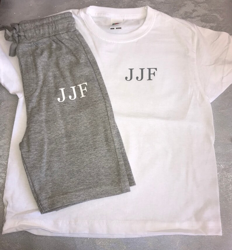 PERSONALISED Initial Monogrammed Plain T-shirts or T-shirt & - Etsy UK