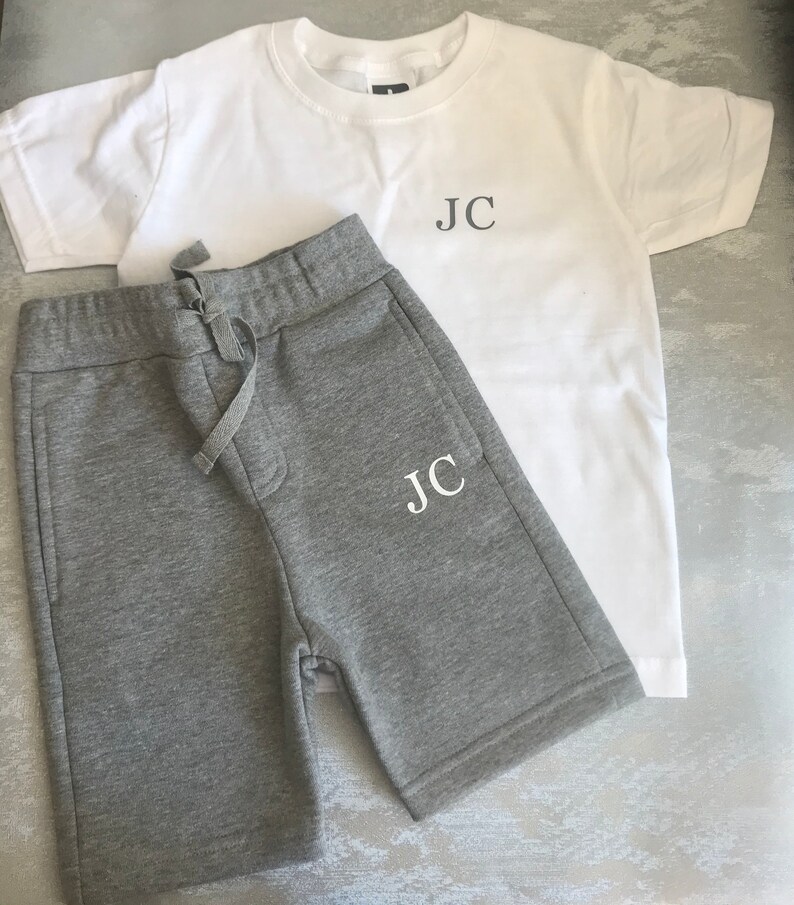 PERSONALISED Initial Monogrammed Plain T-shirts or T-shirt & - Etsy UK