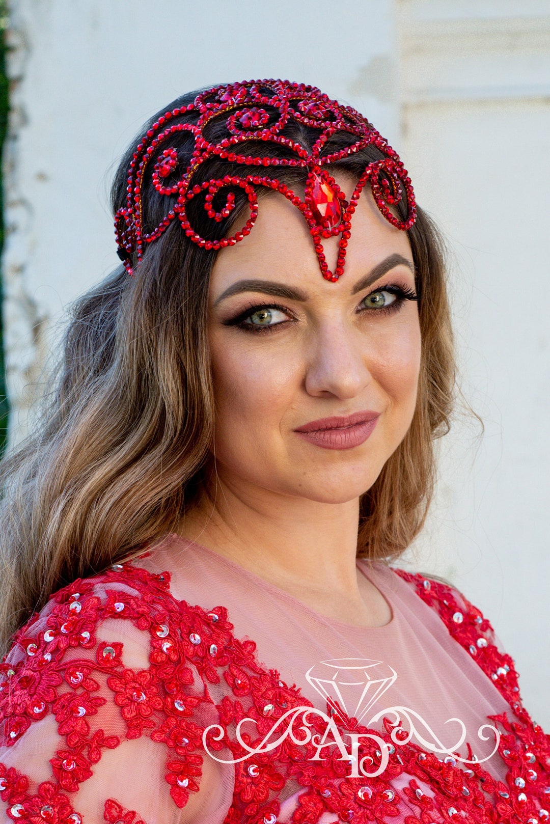 Wirefrane Tiara for Dance, Dancer’s Crystal Tiara, Rhinestone Headdress ...